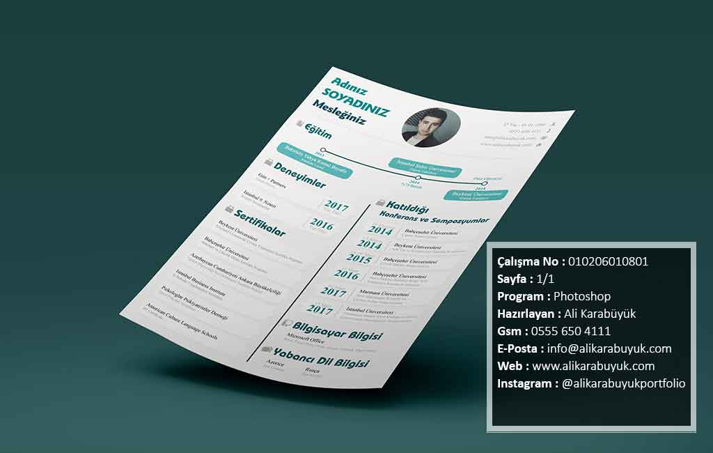 CV örneği İncelemesi ️ CV Tasarım Uzmanı Ali Karabüyük